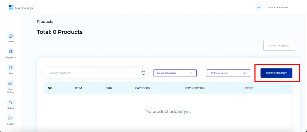 Traction Apps » Creating and managing products - Traction Apps