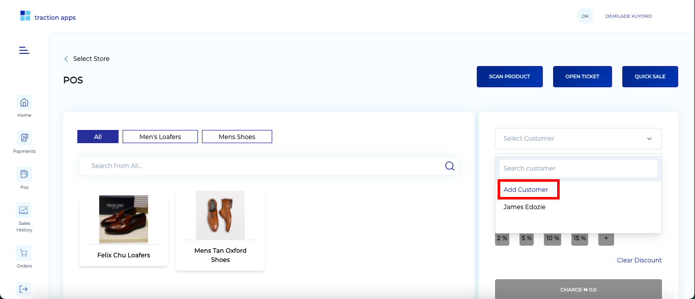 Traction Apps » Adding customers on Traction - Traction Apps